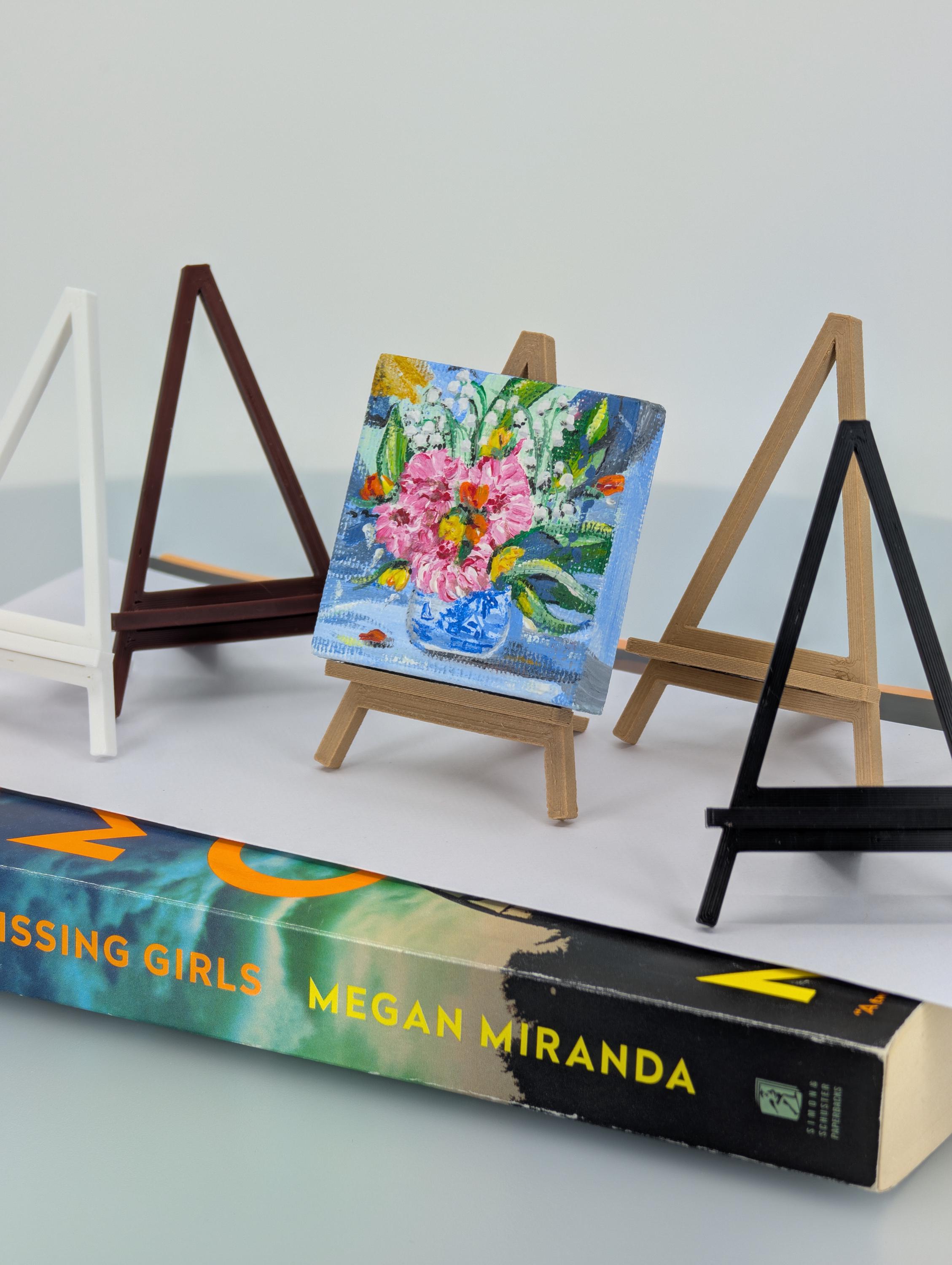 Mini 2x2 Easel, Canvas, Sticker and Photo Display Stand Prop for Seller ...
