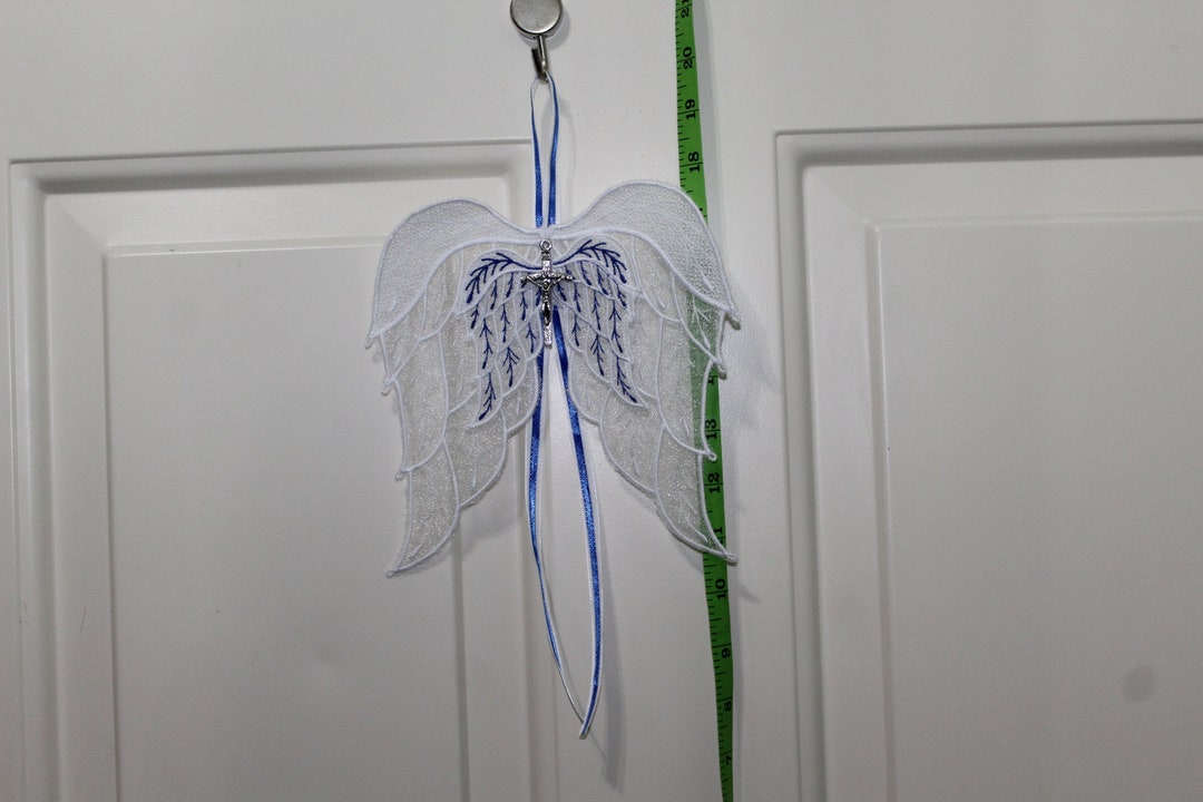 Large Double Angel Wings Free Standing Lace - Etsy