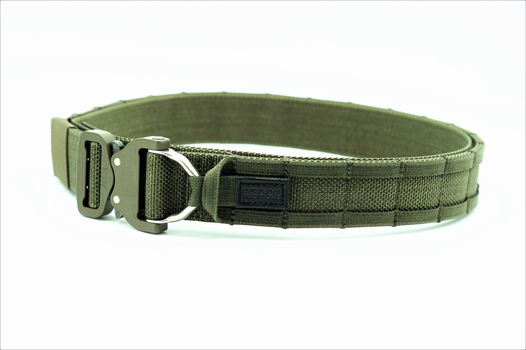 Tactical Belt - Dark Olive - Cobra - RICON TACTICAL. - Etsy