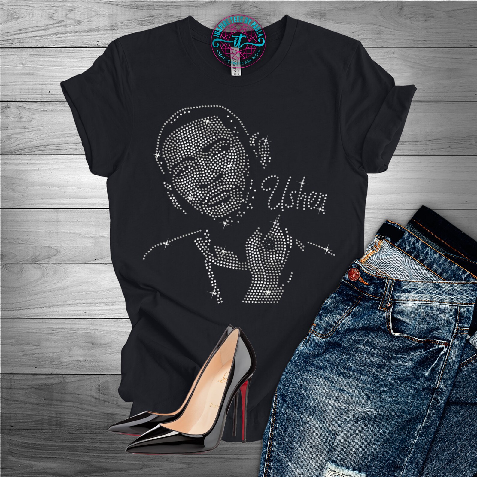 Usher Bling Tee - Etsy