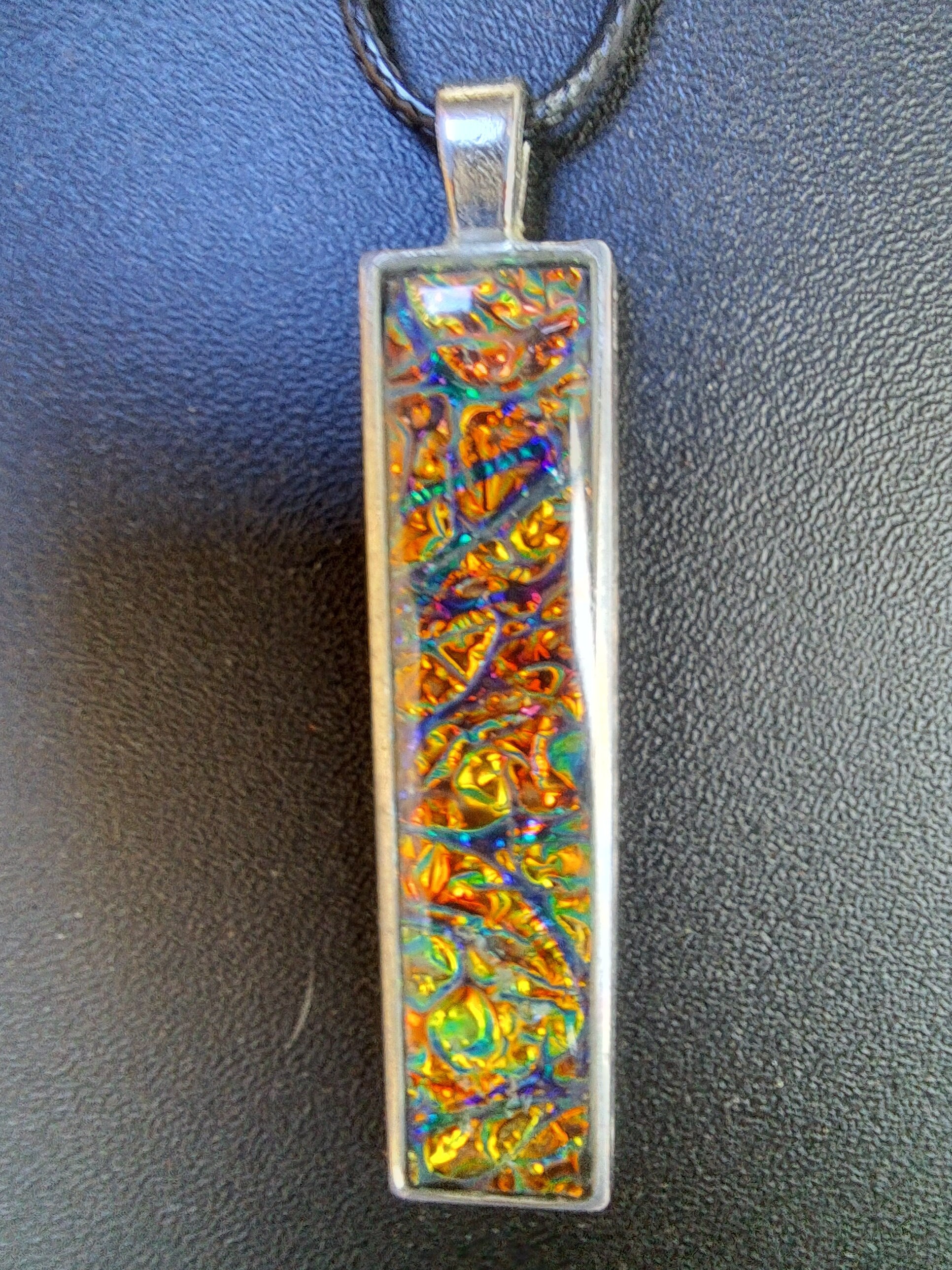 Dragon Fire Dichrolam Pendant - Etsy