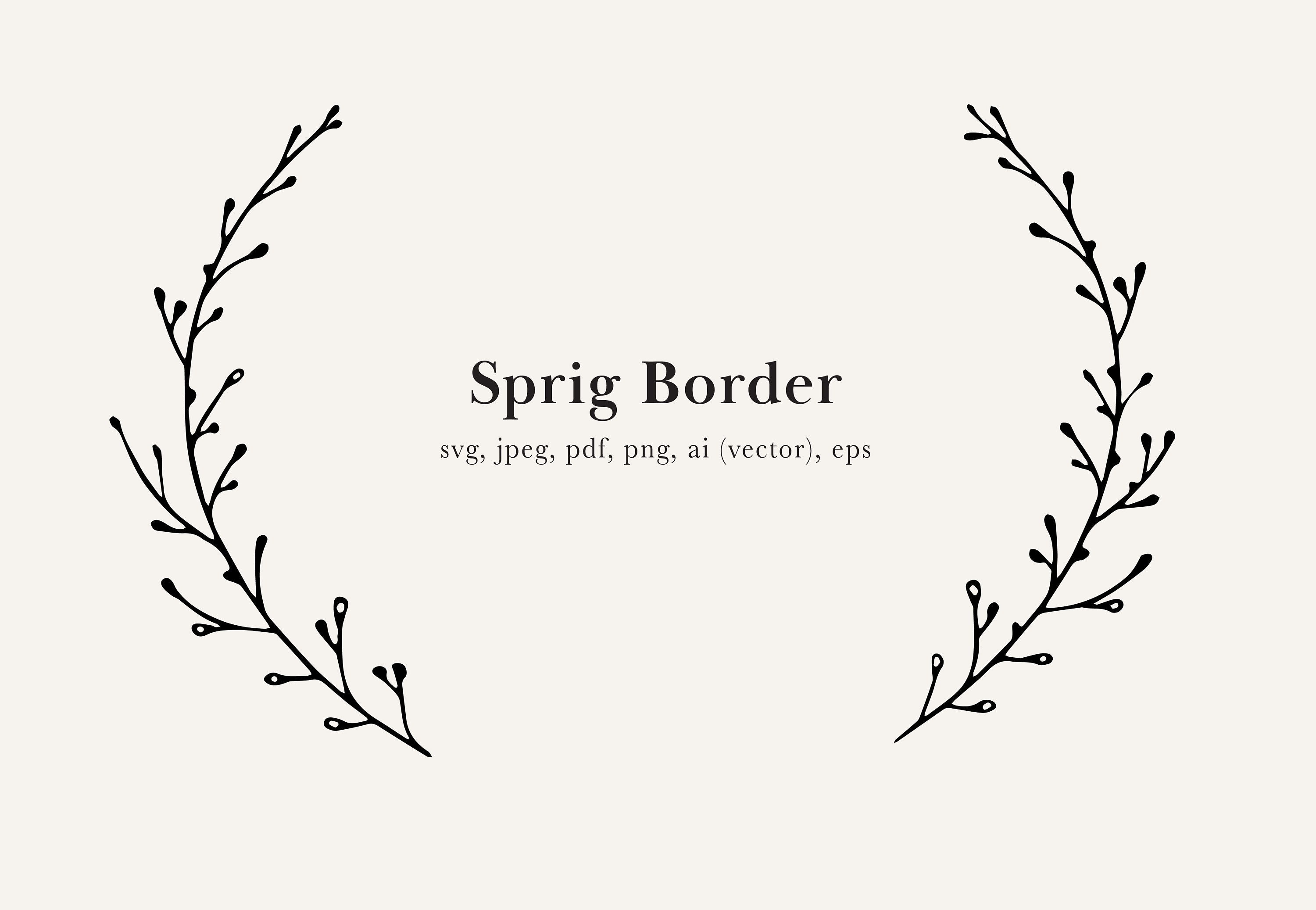 Border SVG Sprig Border Border Clip Art Wreath SVG Leaf - Etsy Canada