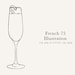 French 75 Drawing, French 75 Illustration, French 75 SVG, French 75 PNG ...