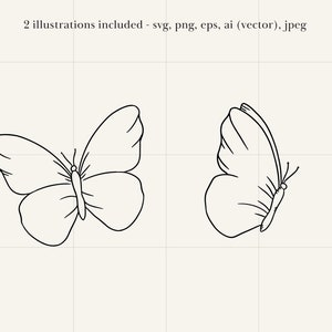 Butterfly Cutting File, Simple Butterflies, Butterfly Drawing ...