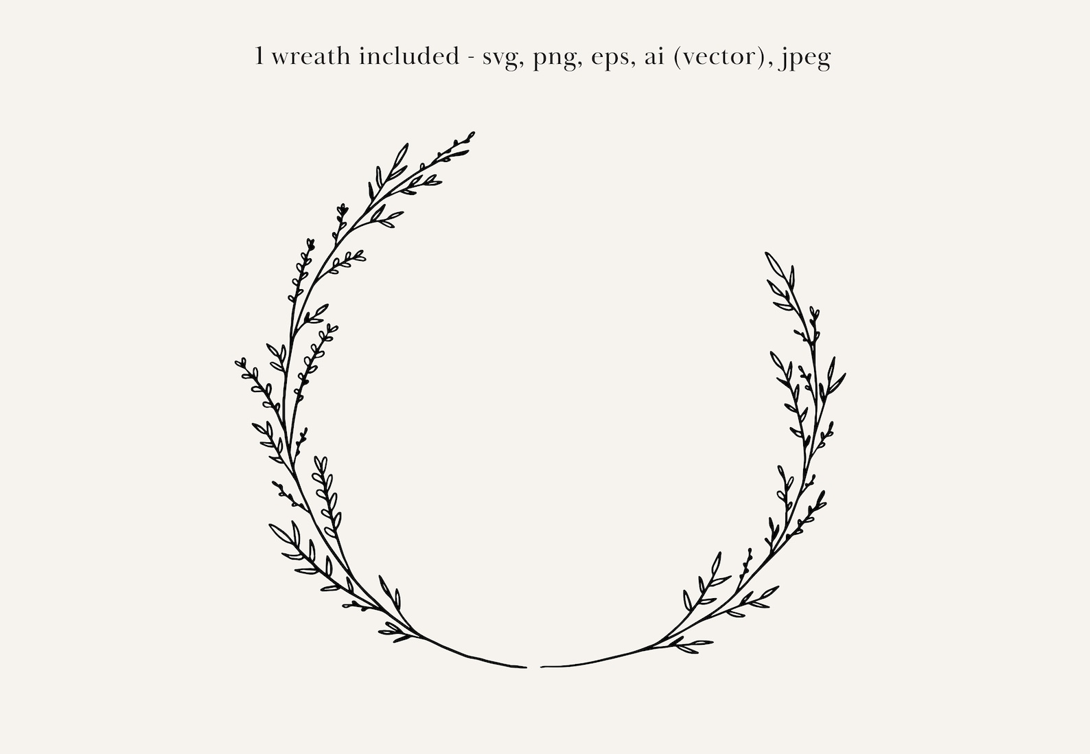 Floral Border, Floral Wreath SVG, Wreath PNG, Wreath JPEG, Floral Frame ...