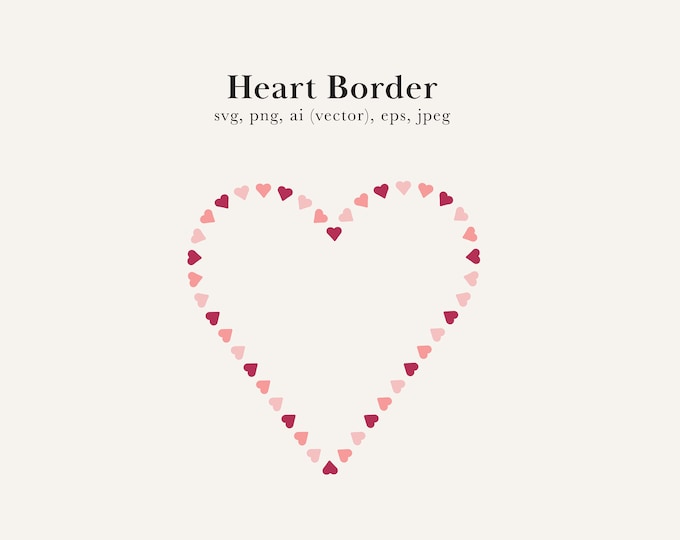 Heart Border Svg Png Heart Logo Design Elements Wedding Heart Svg Swirl ...
