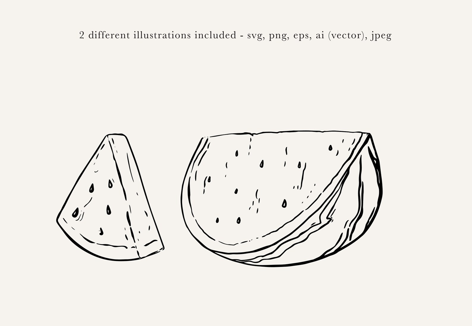 Watermelon Clip Art Watermelon Illustration Watermelon JPEG - Etsy