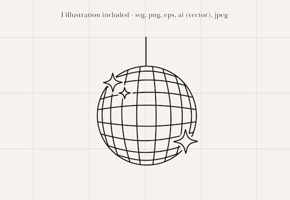 Disco Ball Line Drawing Clearance Shop | www.matfink.com.mx