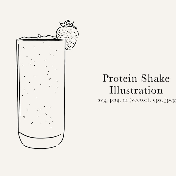 Protein Shake - Etsy