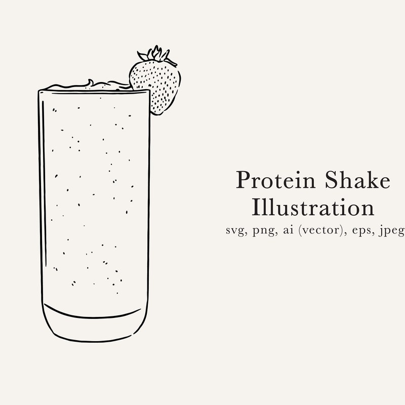 Protein Shake - Etsy