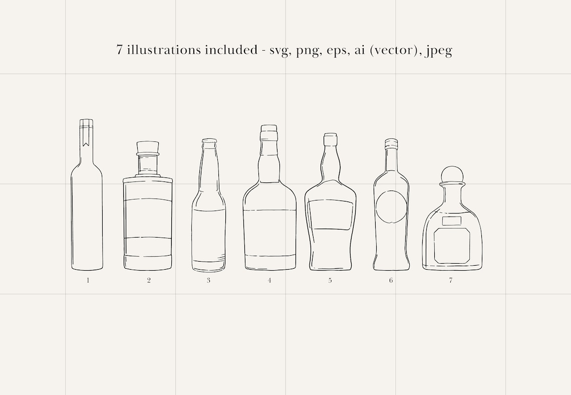Alcohol Bottle Illustrations, Alcohol Bottle Art, Bottle Clip Art ...