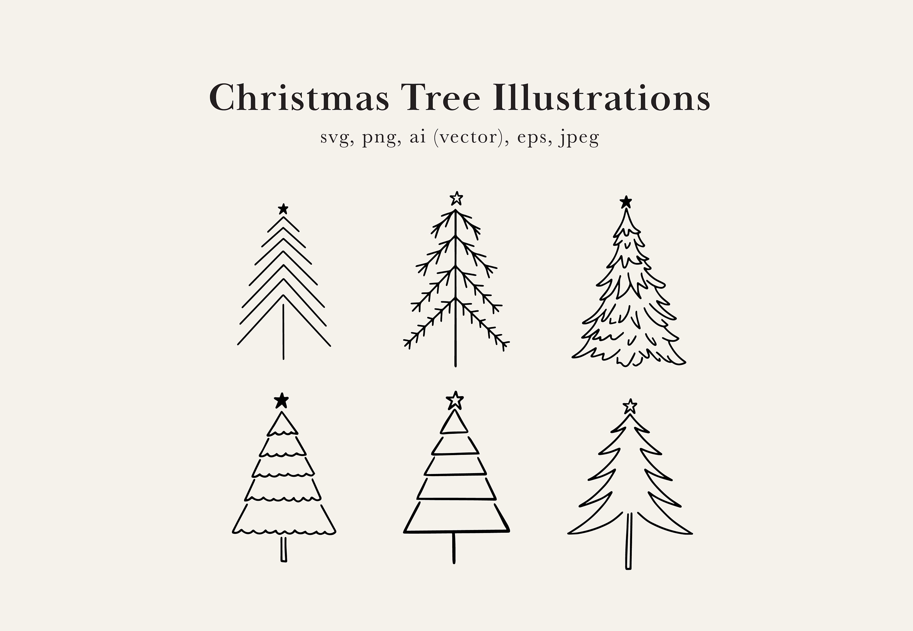 Christmas Tree Drawing