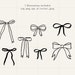 Hand Drawn Bow Clip Art, Bow Illustrations, Ink Drawn Bows, Bow Drawing ...
