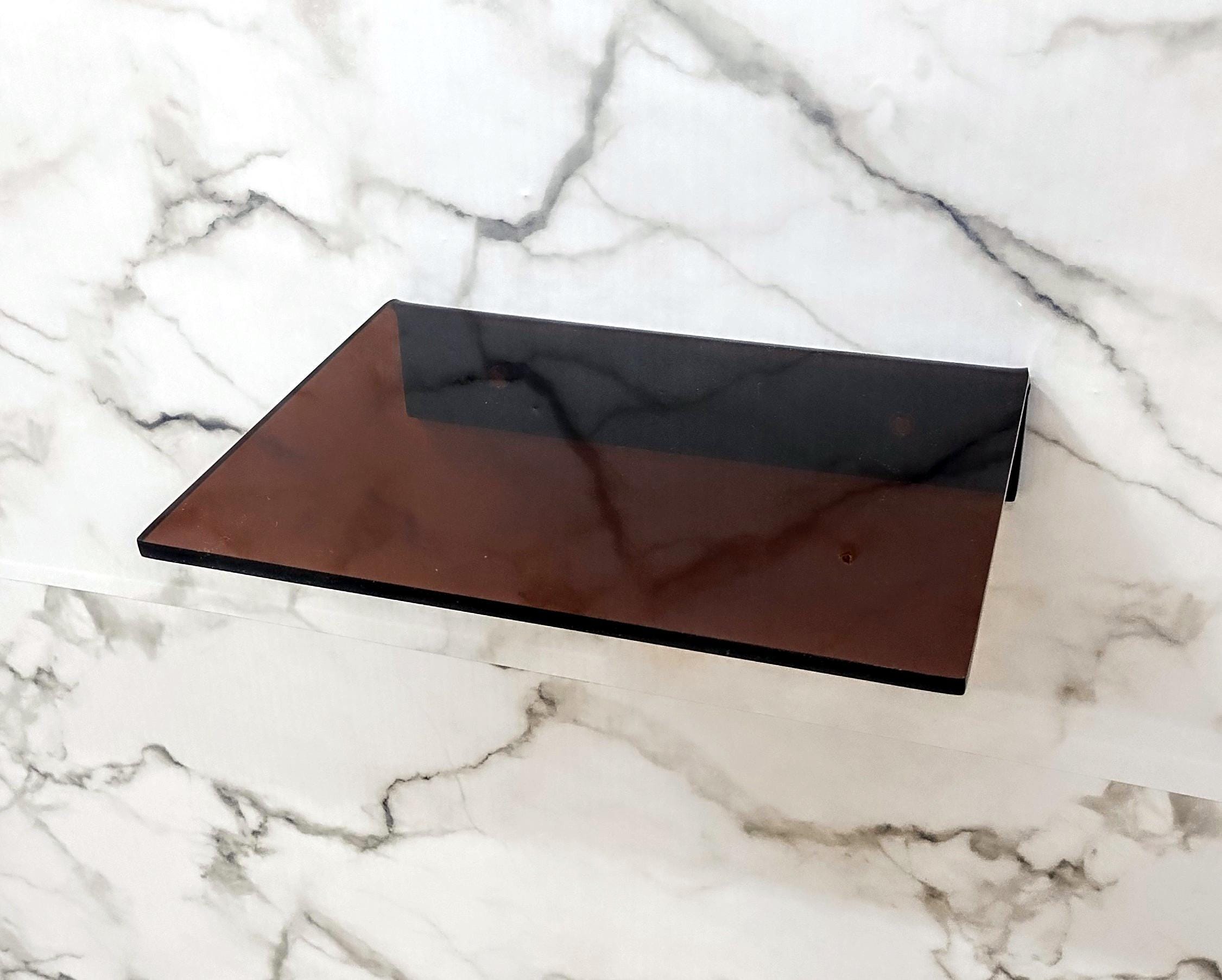 40 Inch Long Tinted Bronze Floating Shelf, Custom Length Depth - Etsy