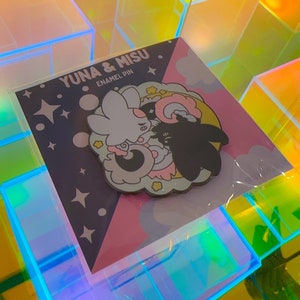 Yuna and Misu Dragon Large Enamel Pin - Etsy