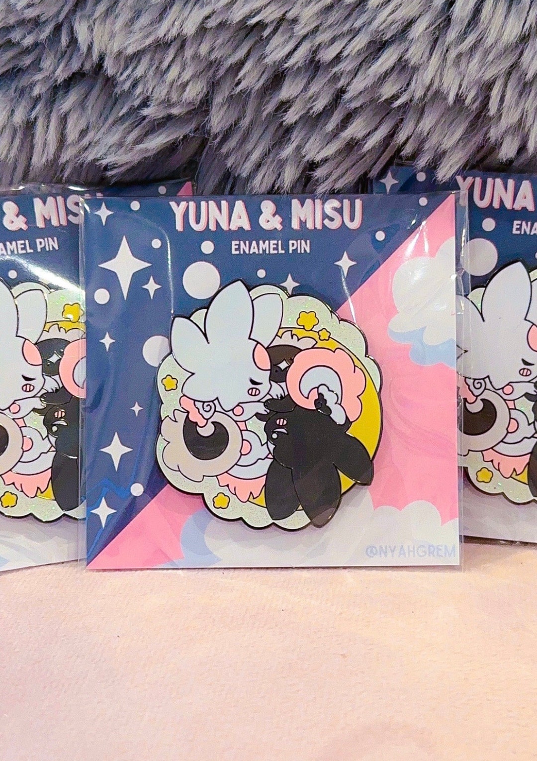 Yuna and Misu Dragon Large Enamel Pin - Etsy