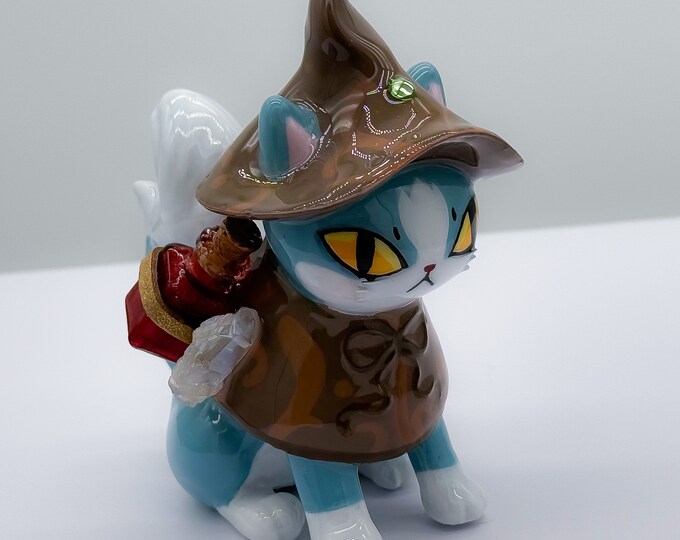 Simon the Cat Wizard Handpainted Figure - Etsy
