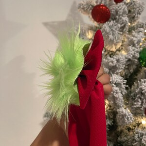 Grinch Inspired Bow Nylon , Headwrap , Clip, Piggies - Etsy