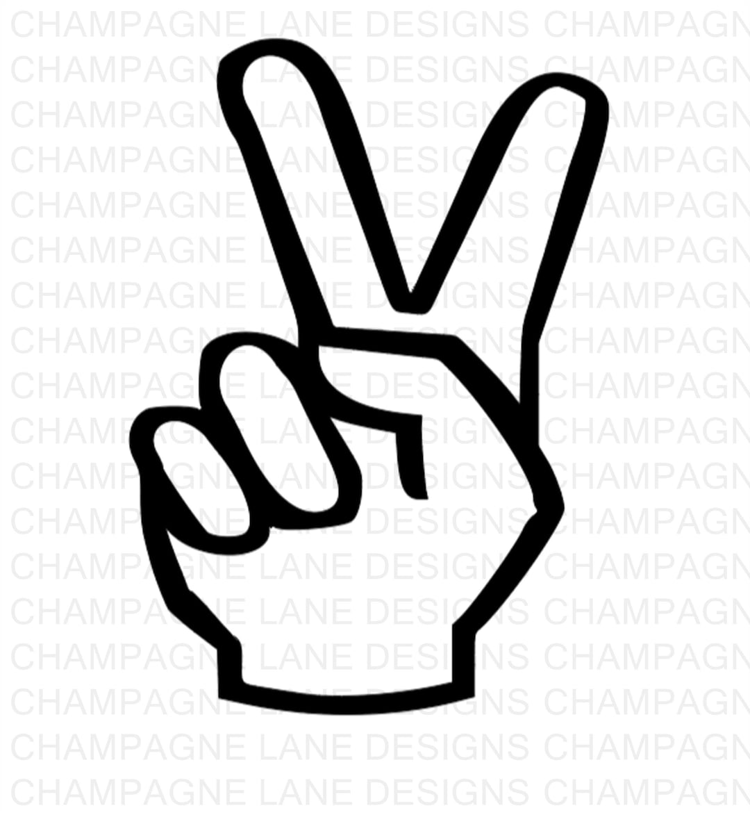 Peace Sign SVG, Peace Sign, I'm Two SVG, 2nd Birthday - Etsy