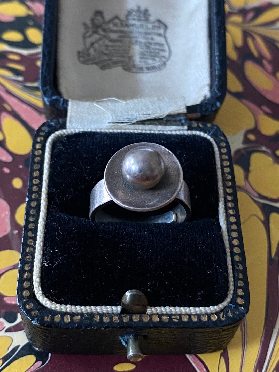 Norwegian Sterling Silver Modernist Ring UK Size H/I/J - Etsy