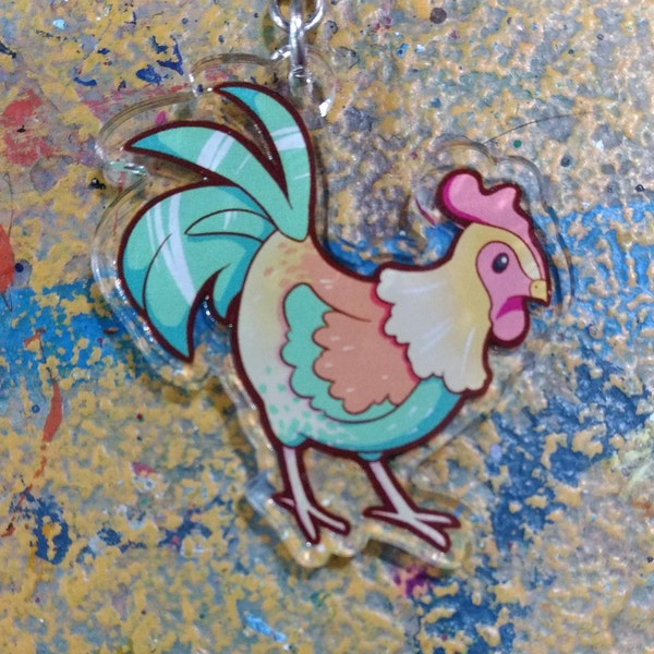 Rooster Key Chain - Etsy