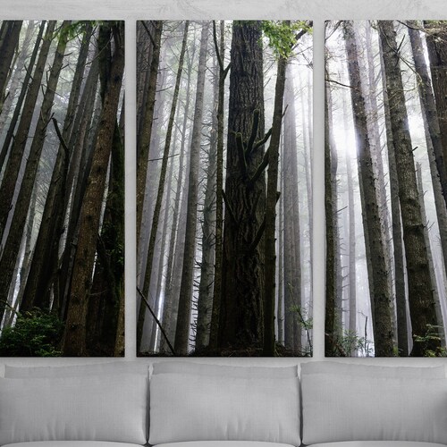 Forest Print Nature Art Large Wall Art Tree Decor Landscape - Etsy