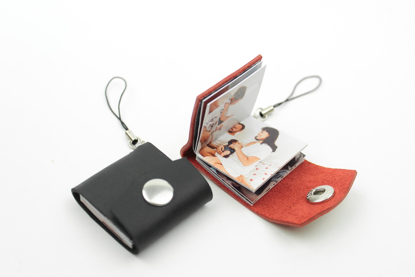 Personalized Photo Trinket Personalized Leather Key Chain | Etsy