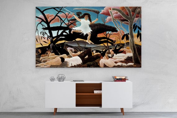 Henri Rousseau's War la Guerre Large Canvas Wall Art - Etsy