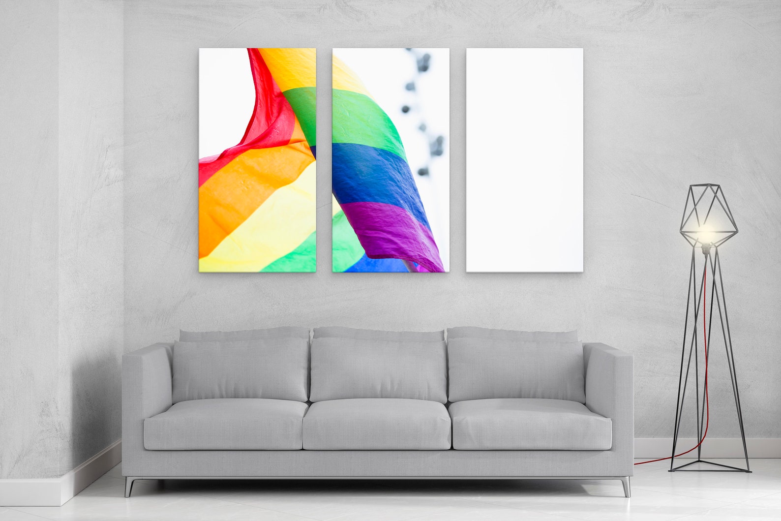 Pride Wall Art Pride Flag Extra Large Print Canvas Wall Art - Etsy