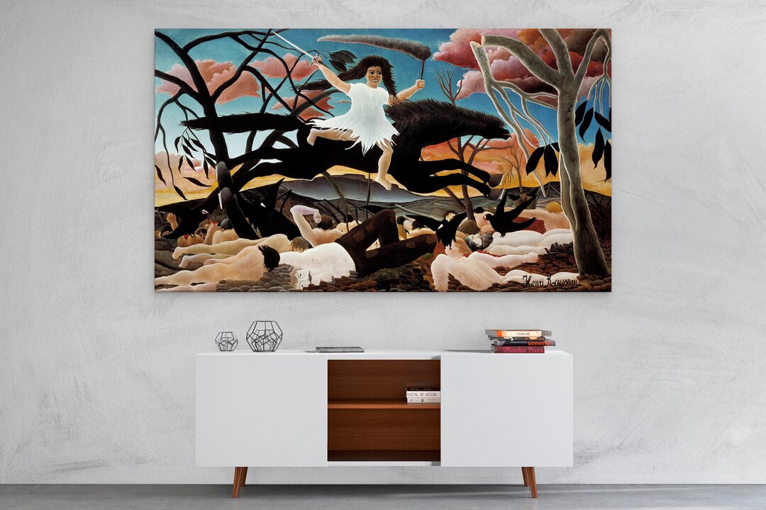Henri Rousseau's War la Guerre Large Canvas Wall Art - Etsy