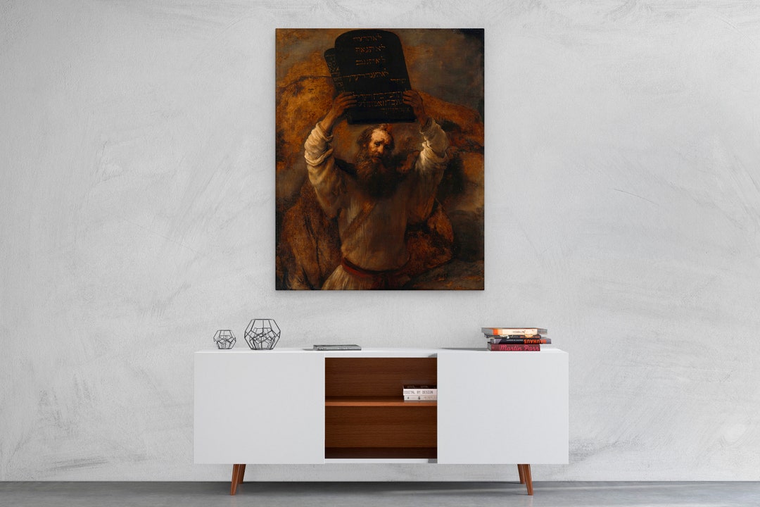 Rembrandt Van Rijn's Moses With the Ten Commandments - Etsy