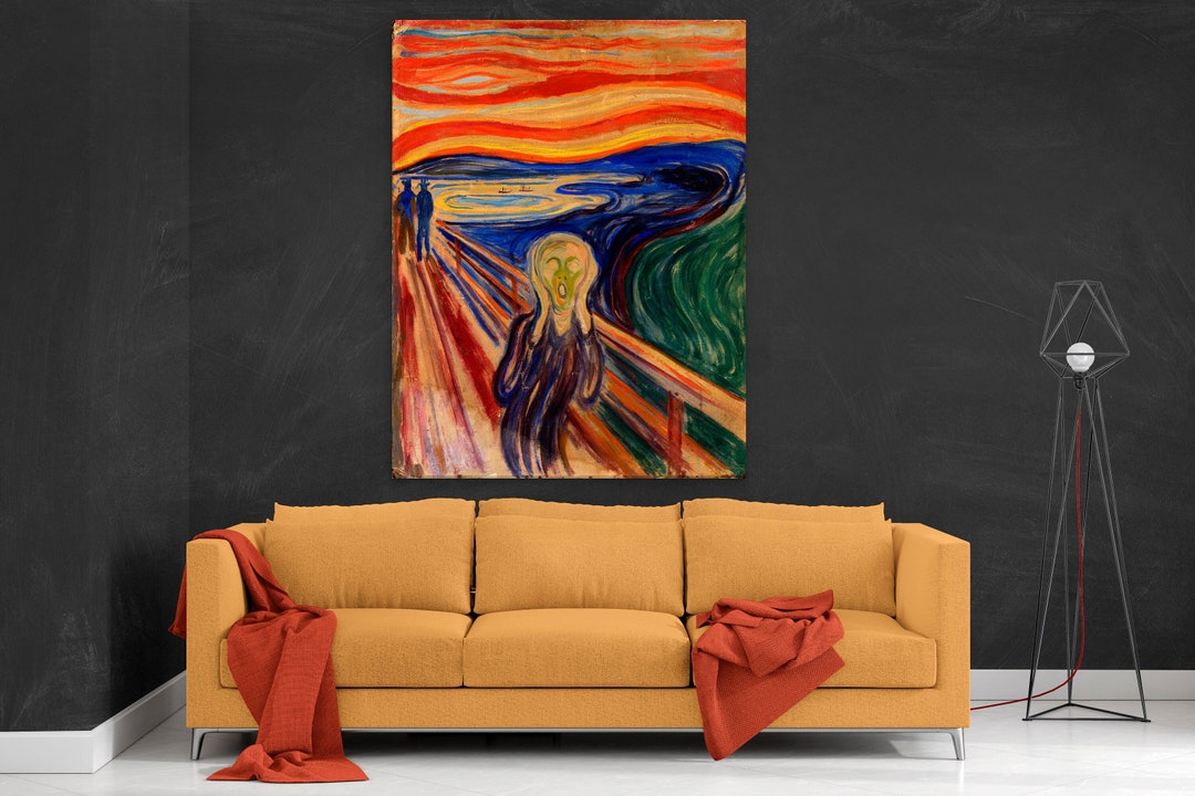 Edvard Munch the Scream Canvas Print Classic Canvas Art - Etsy