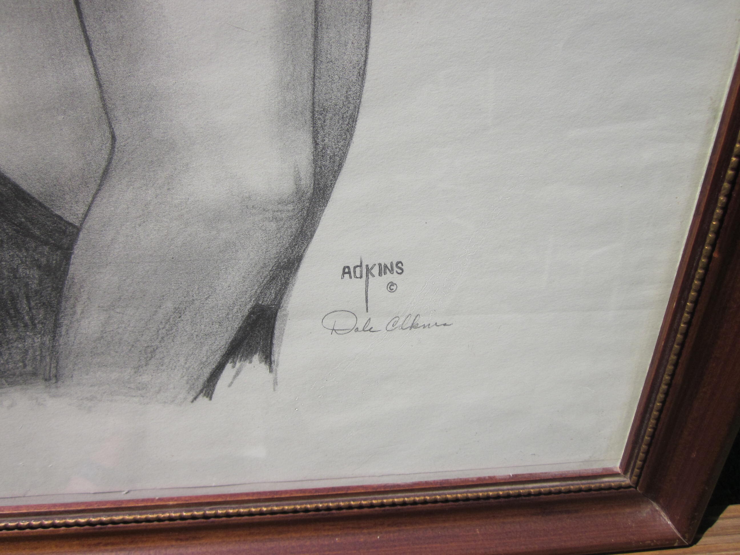 MARILYN MONROE Drawing by Dale Adkins-16x19.5-1960s Wood | Etsy