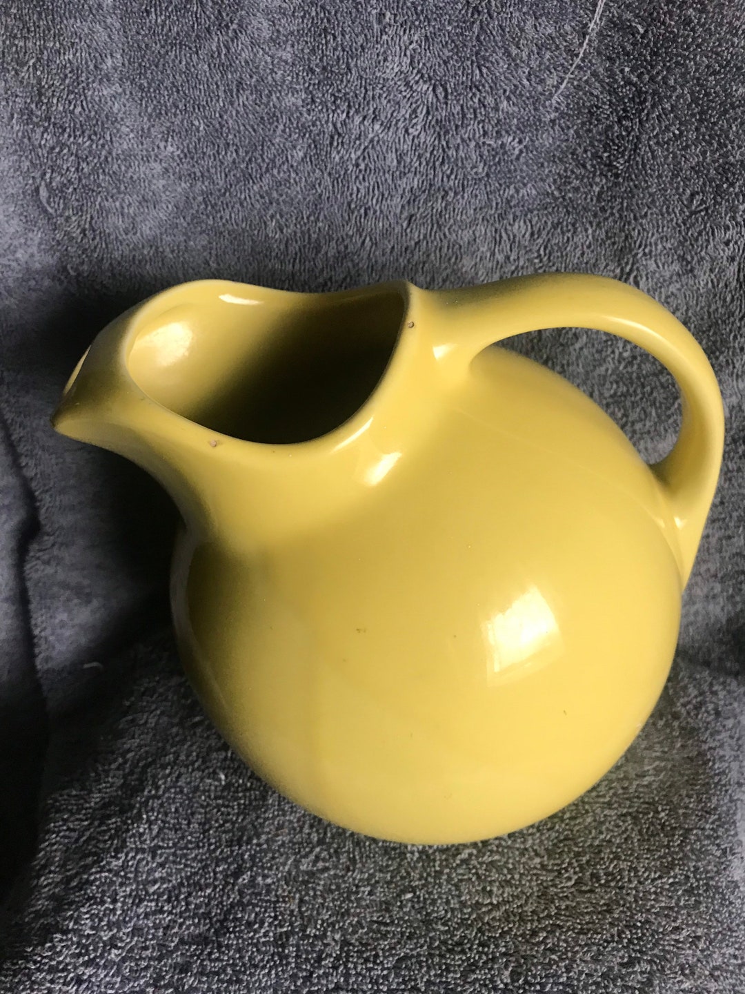 Vintage Hull Yellow Pitcher - Etsy