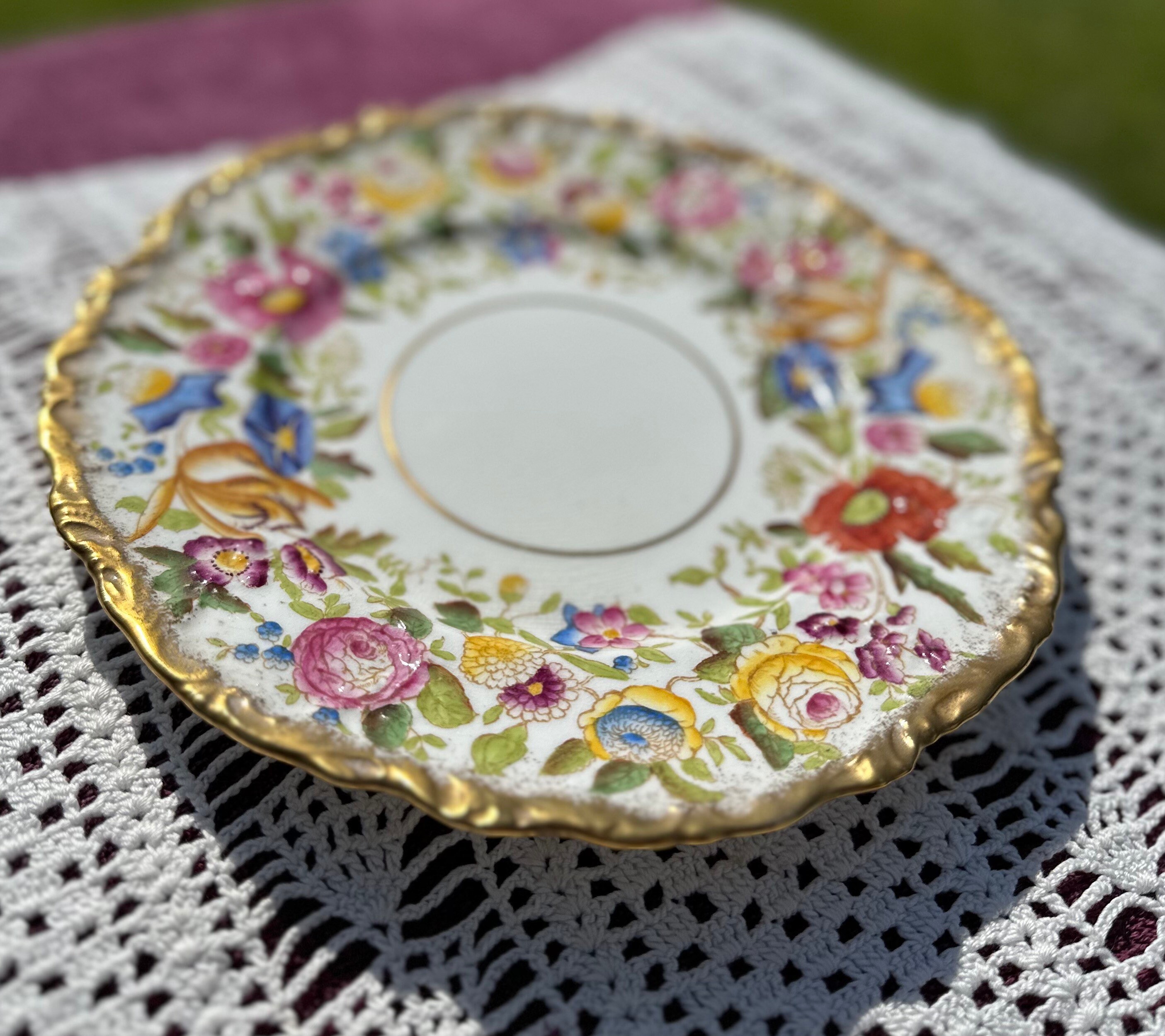 Vintage Hammersley Queen Anne Pattern Plate - Etsy