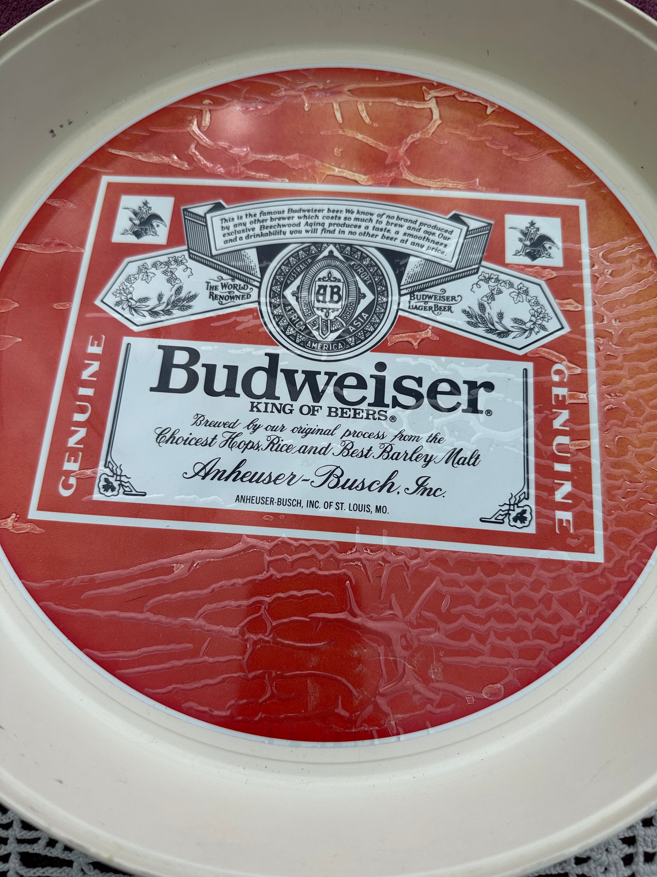 Vintage Budweiser Tray - Etsy