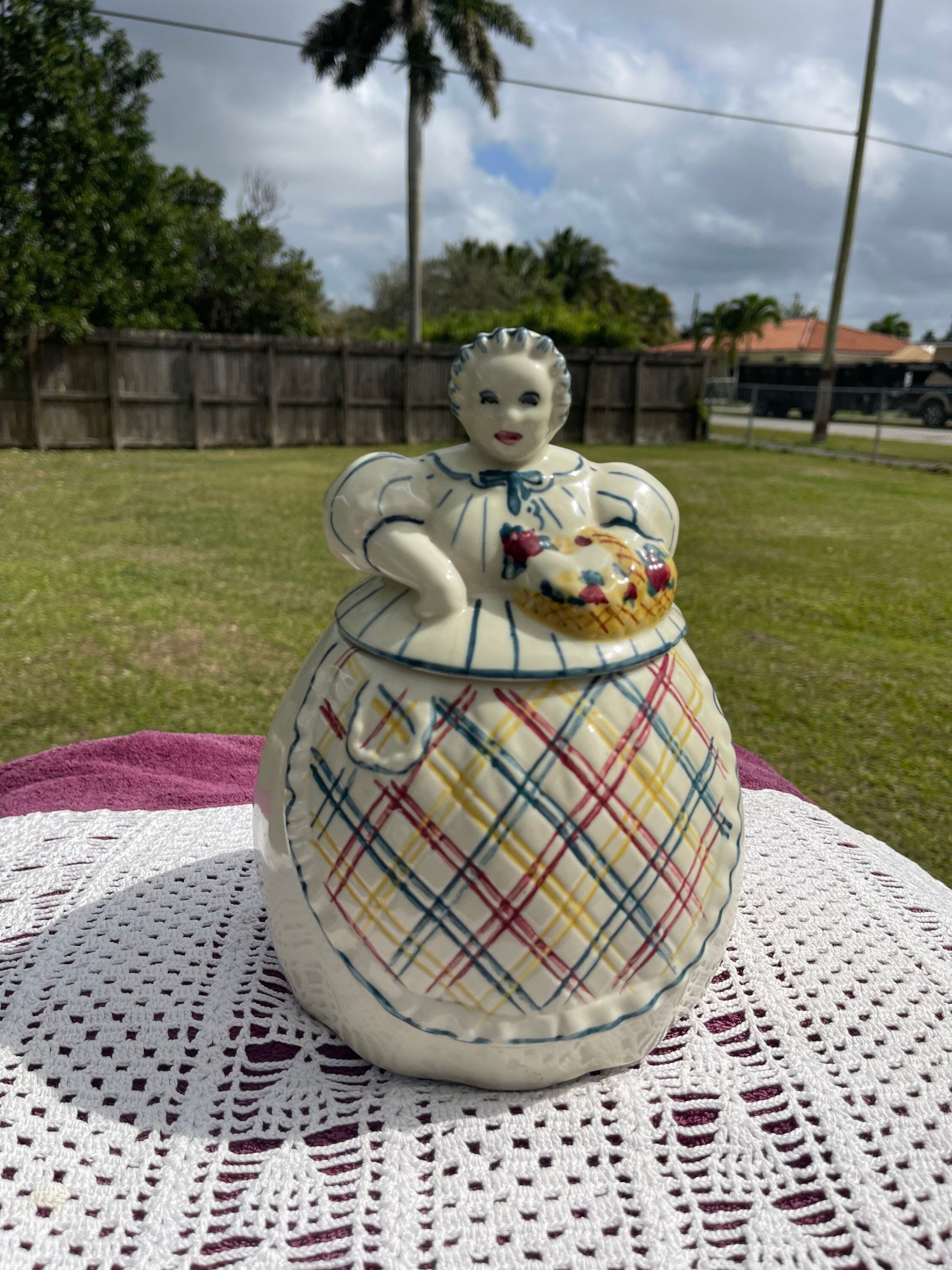 Vintage Abingdon Little Old Lady Cookie Jar - Etsy