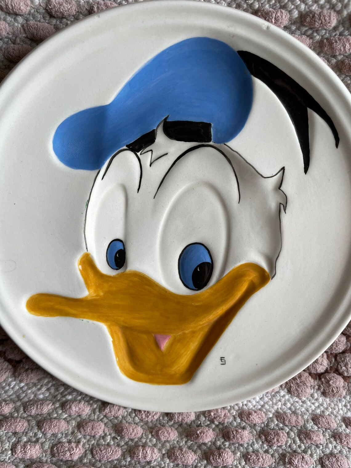 Donald Duck Ceramic Wall Plate - Etsy