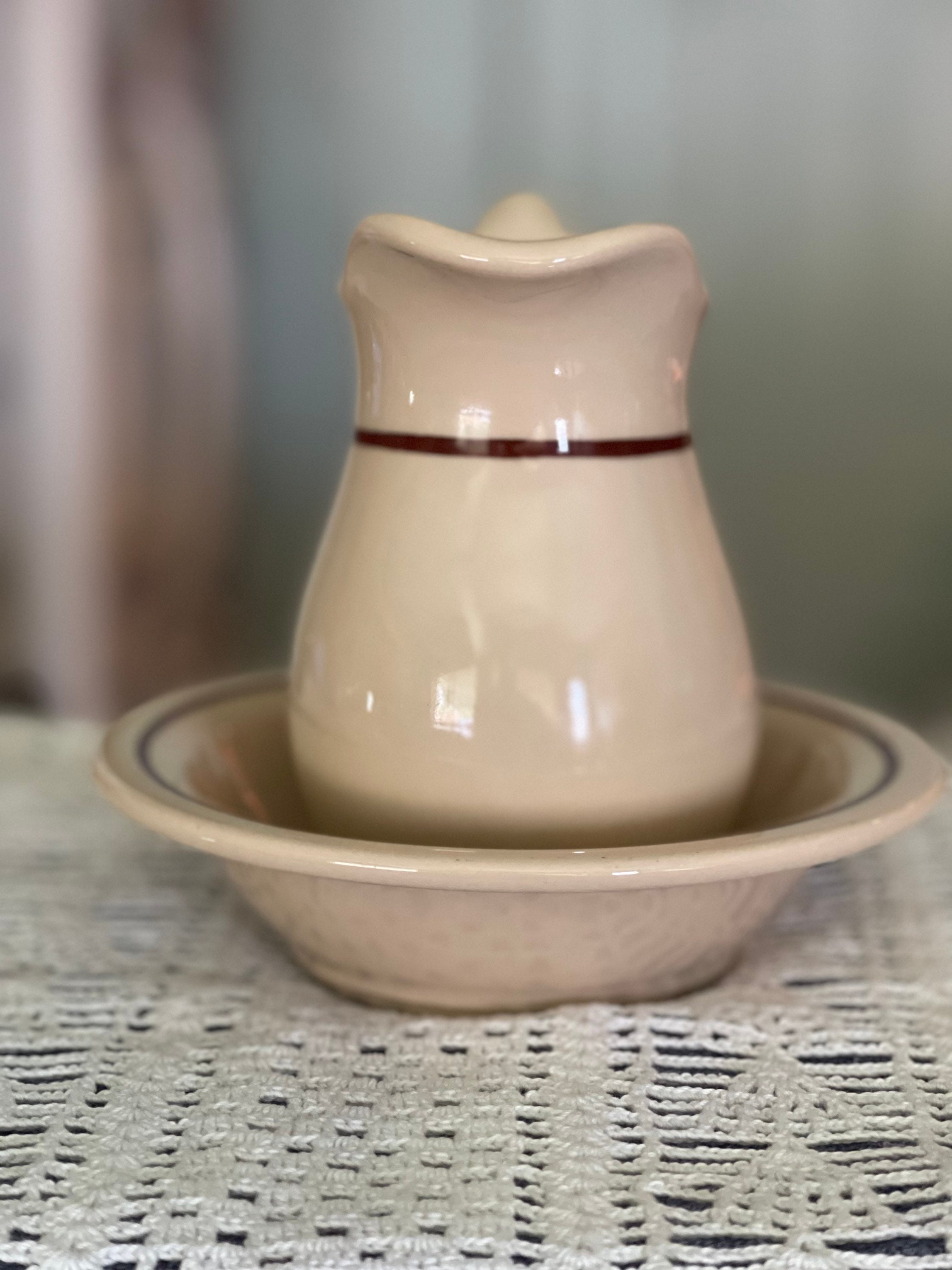 Buffalo China Cafe Creamer and Bowl - Etsy