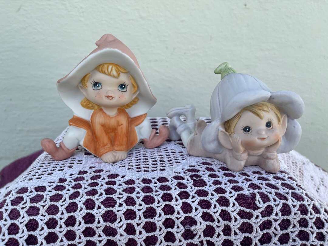 Vintage Homco Elves - Etsy