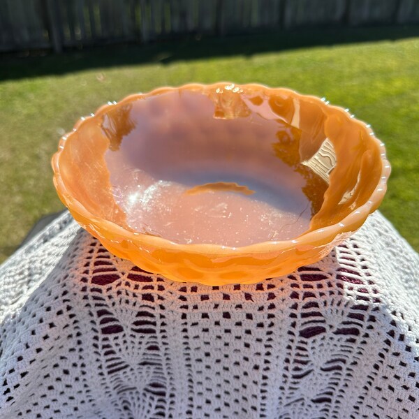 Peach Lusterware - Etsy