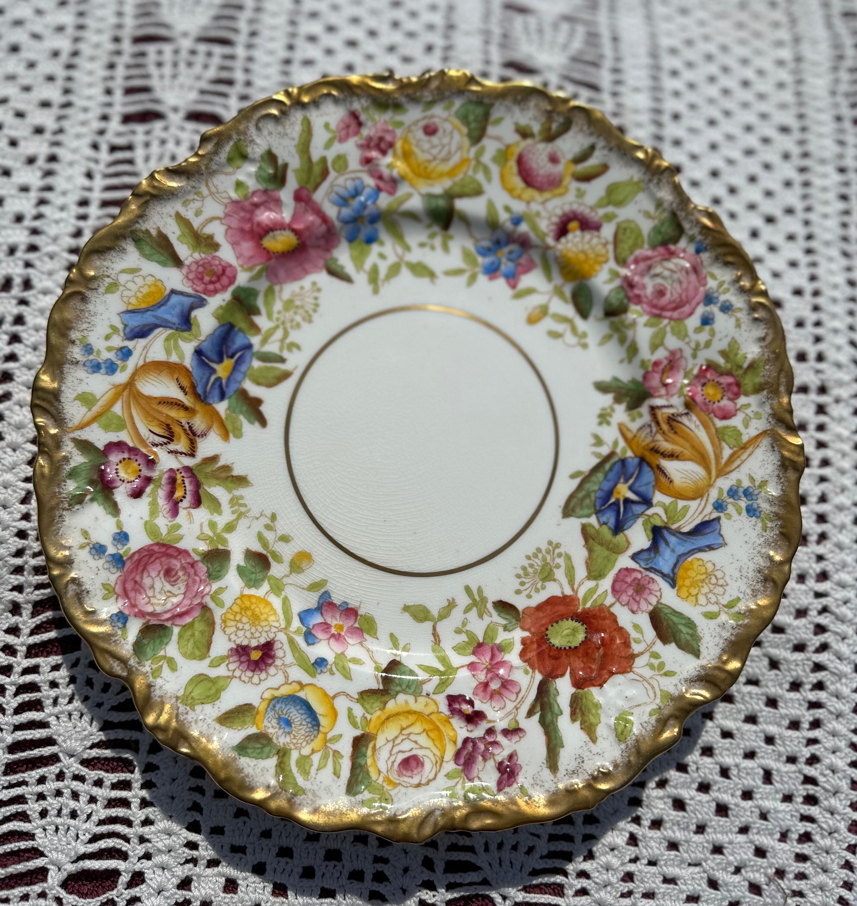 Vintage Hammersley Queen Anne Pattern Plate - Etsy