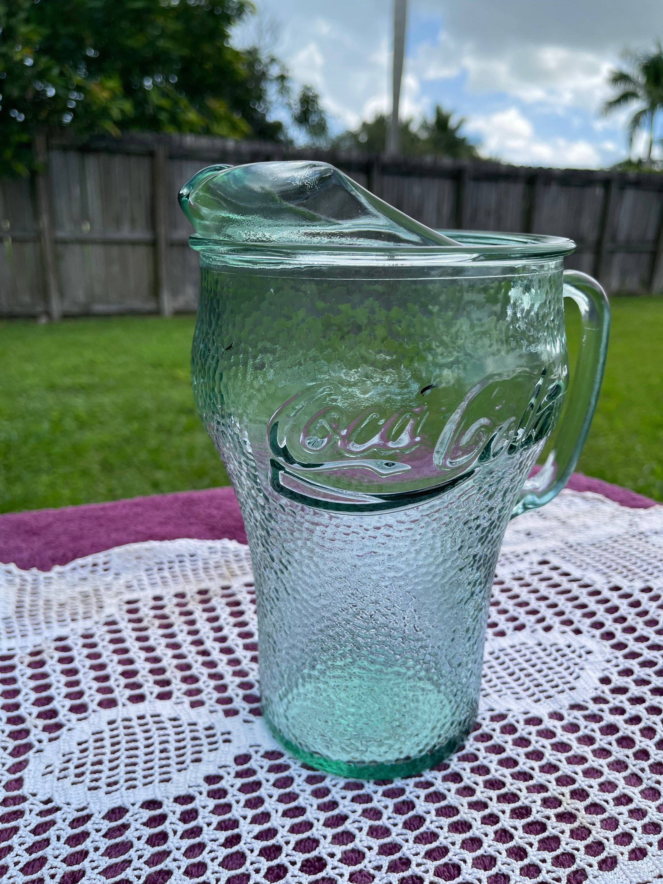 Coca Cola Glass Pitcher - Etsy