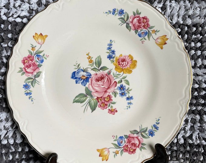 Vintage Scio Pottery Hazel Dinner Plates - Etsy