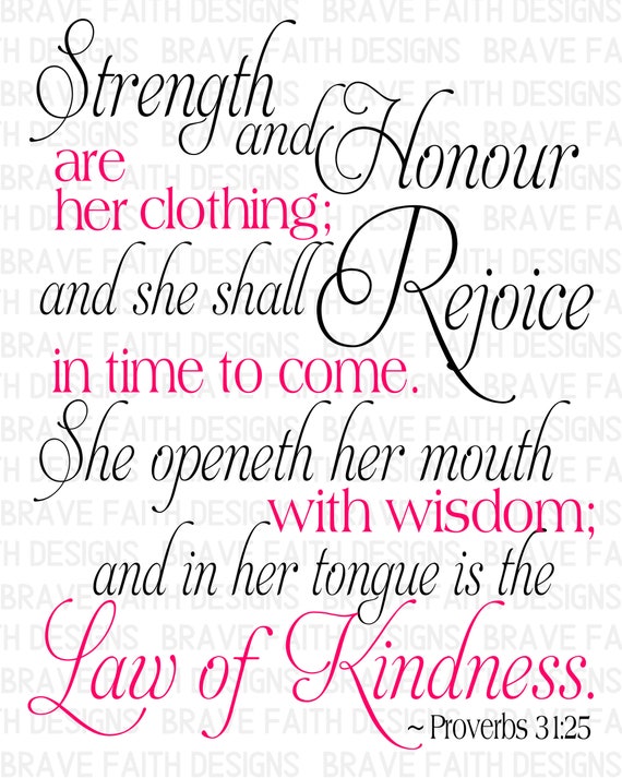 Proverbs 31 25 27