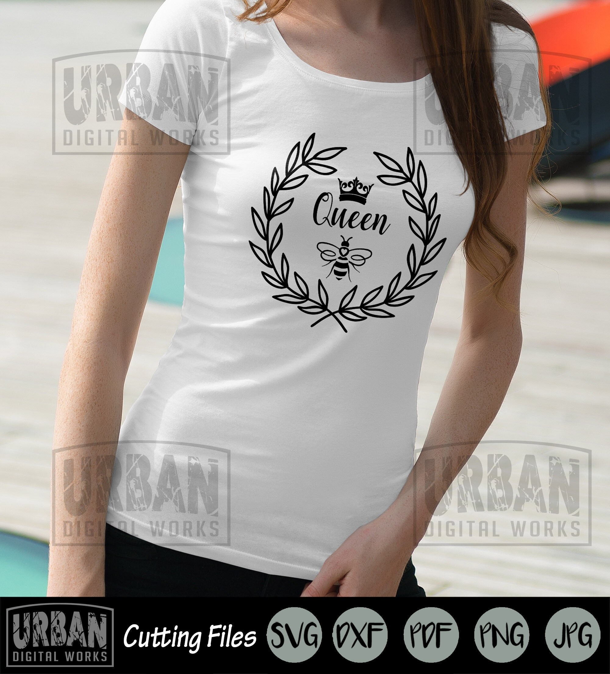 Queen Bee Cut File | Svg, Png, Dxf, Jpg, Pdf Cut File Only! - Etsy