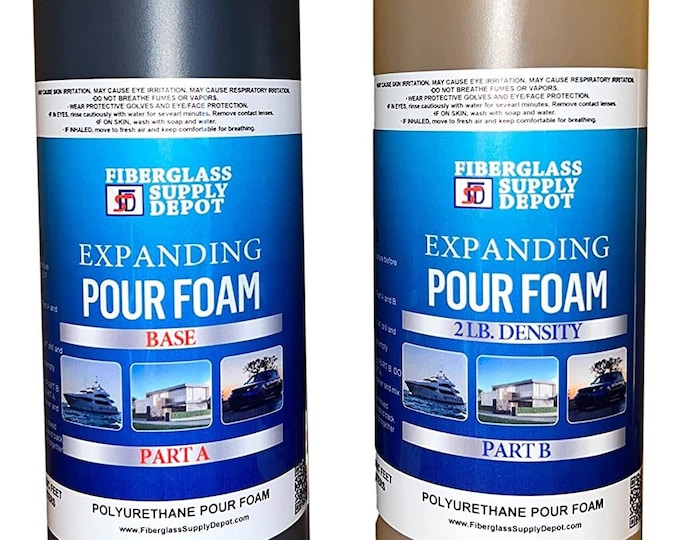 2 Lb Density Expanding Pour Foam, 2 Part Polyurethane Closed Cell ...