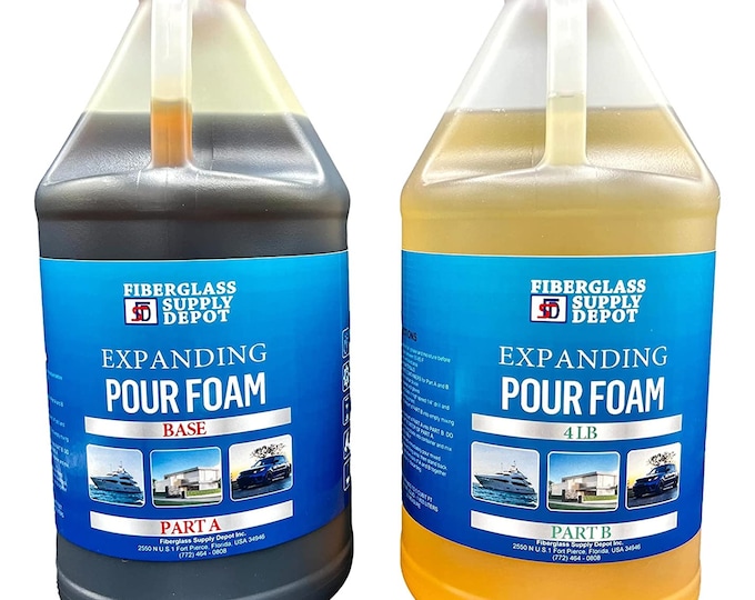 4 Lb Density Expanding Pour Foam, 2 Part Polyurethane Closed Cell ...