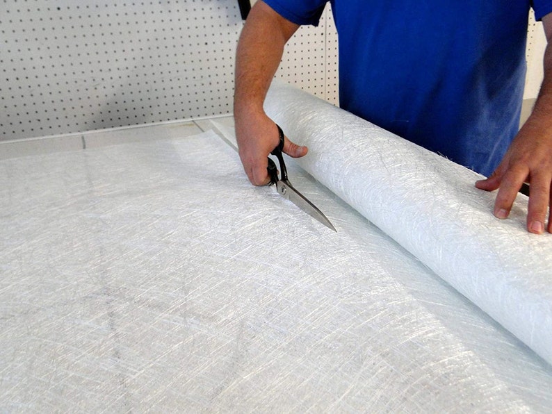 Fiberglass Chopped Strand Mat | .75 Oz | 60' X 50" Wide | 20 Yards ...