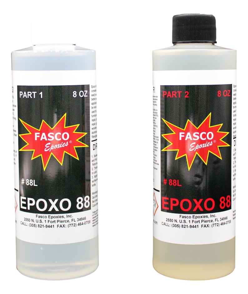 Epoxo 88 Fast Cure Epoxy 6 Minute Set Fast Set Epoxy 16 Oz Kit - Etsy
